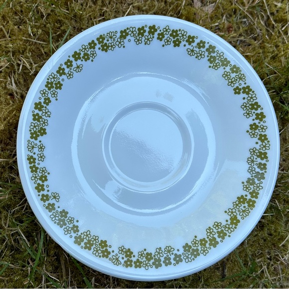 Corelle | Dining | Corelle Spring Blossom Saucer Plate White W Green 6 ...